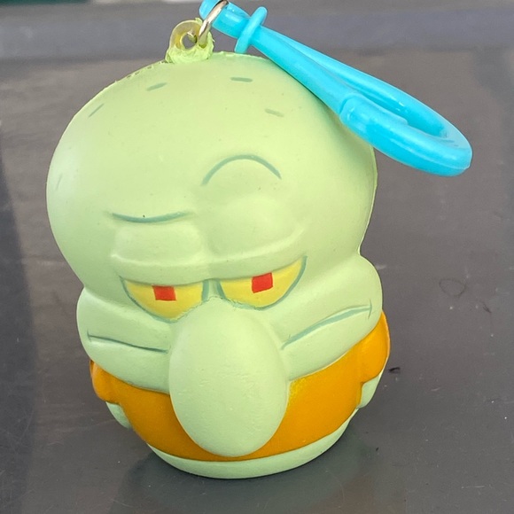 Bags | Spongebob Squidward Squishy Keychain Collectible Wobble Mini ...